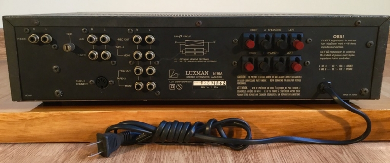Luxman L-116A Solid State Stereo Integrated Amplifier - เว็บบอร์ดหูฟัง ...