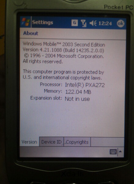 ขาย O2 pocket PC Xda II i หายากสะสม ขาย350บาท พร้อมที่ชาร์จ พร้อมส่งฟรี ...